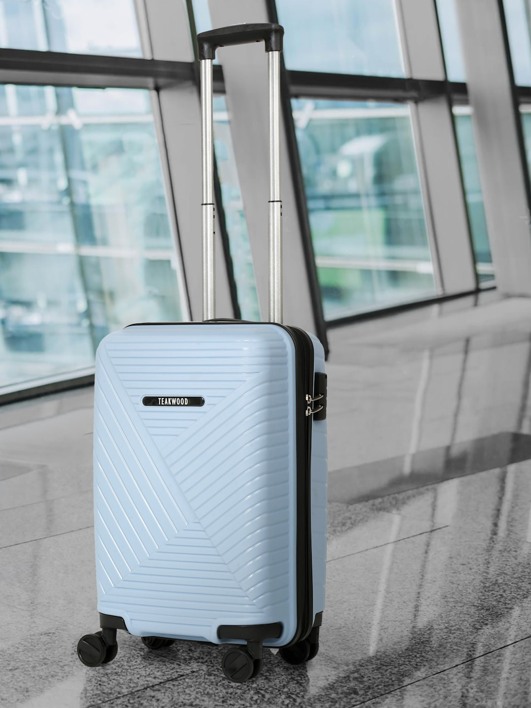 Buy Teakwood Leathers Textured Hard Sided Cabin Trolley Bag - Trolley ...