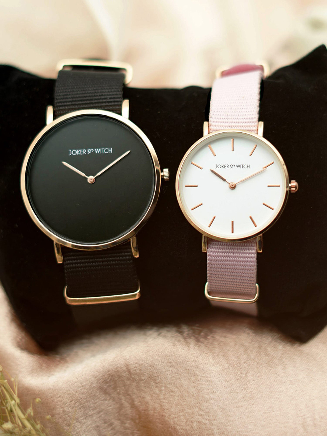 Buy JOKER & WITCH Unisex Andrew & Margaret Couple Watches Gift Set ...