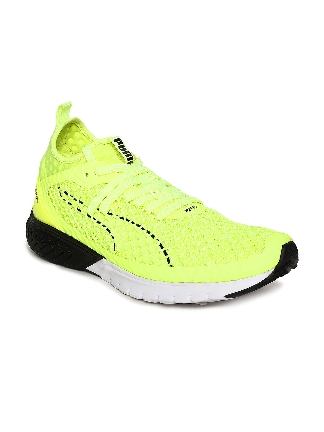 Buy Puma Men Yellow IGNITE Dual NETFIT Sports Running Shoes - Sports ...