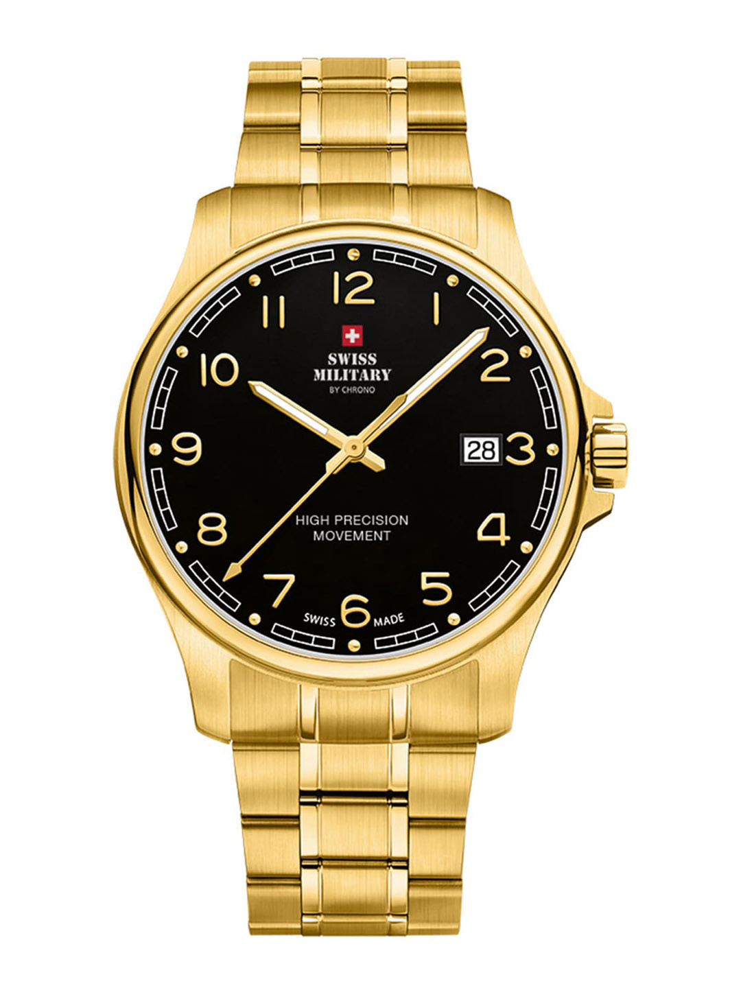 Buy Swiss Military By Chrono Men Black Dial Swiss Made Watch SM30200.22 ...