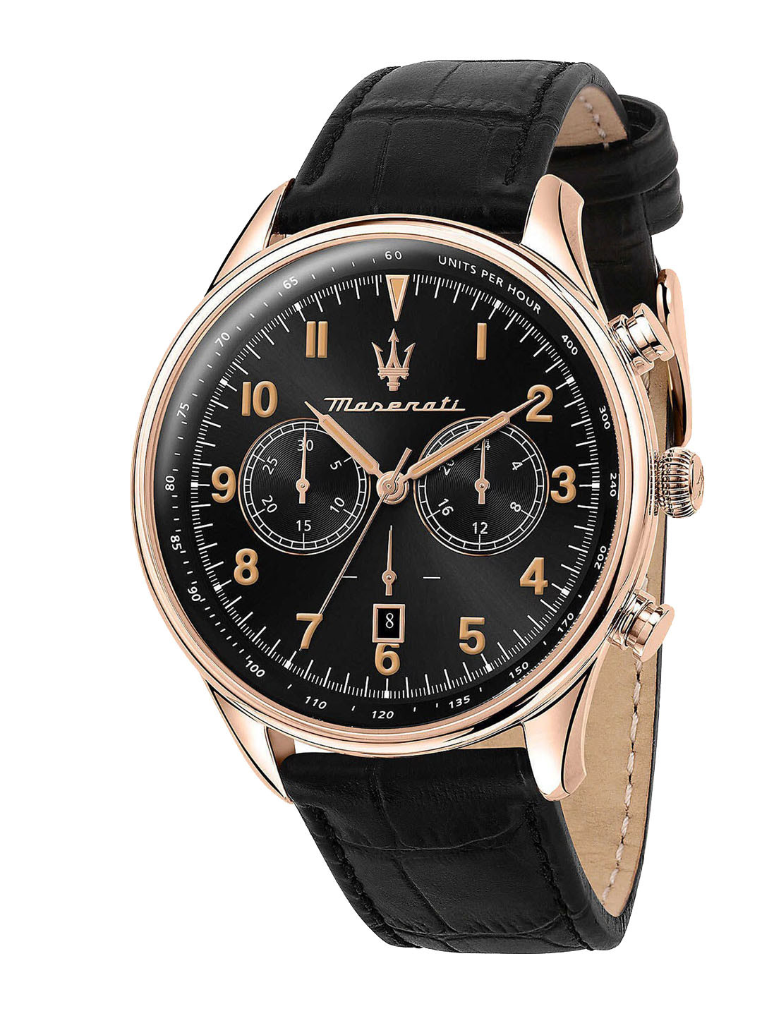 Buy Maserati Men Leather Wrap Around Straps Chronograph Analogue Watch ...