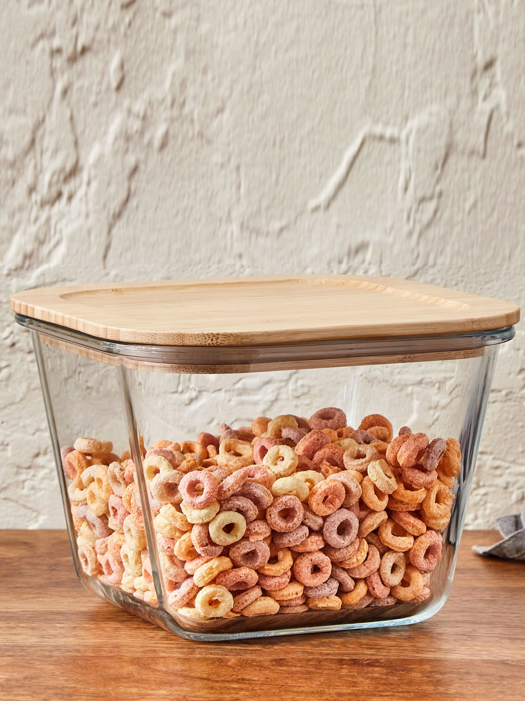 Buy Home Centre Transparent Palestine Glass Storage Canister With ...