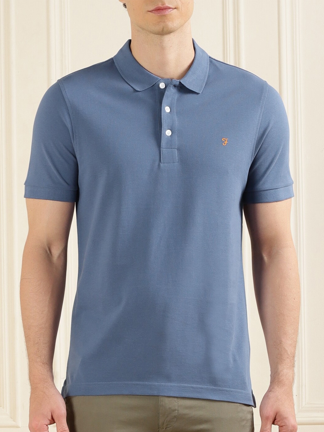 Buy Farah Polo Collar Cotton T Shirt Tshirts For Men 24314666 Myntra