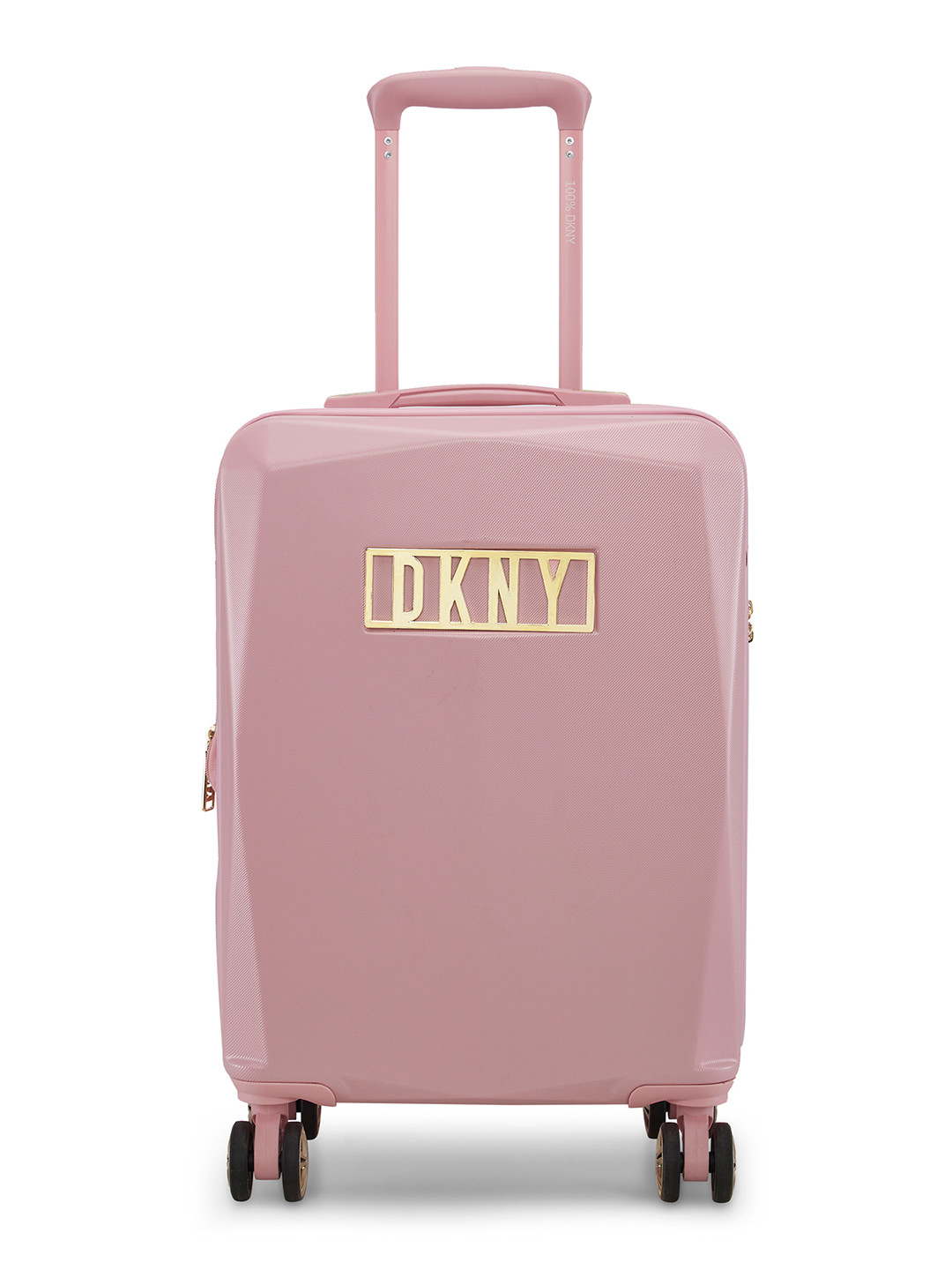 Buy DKNY What A Gem Rose Dust Hard Case 20 Inch Cabin Trolley Bag ...