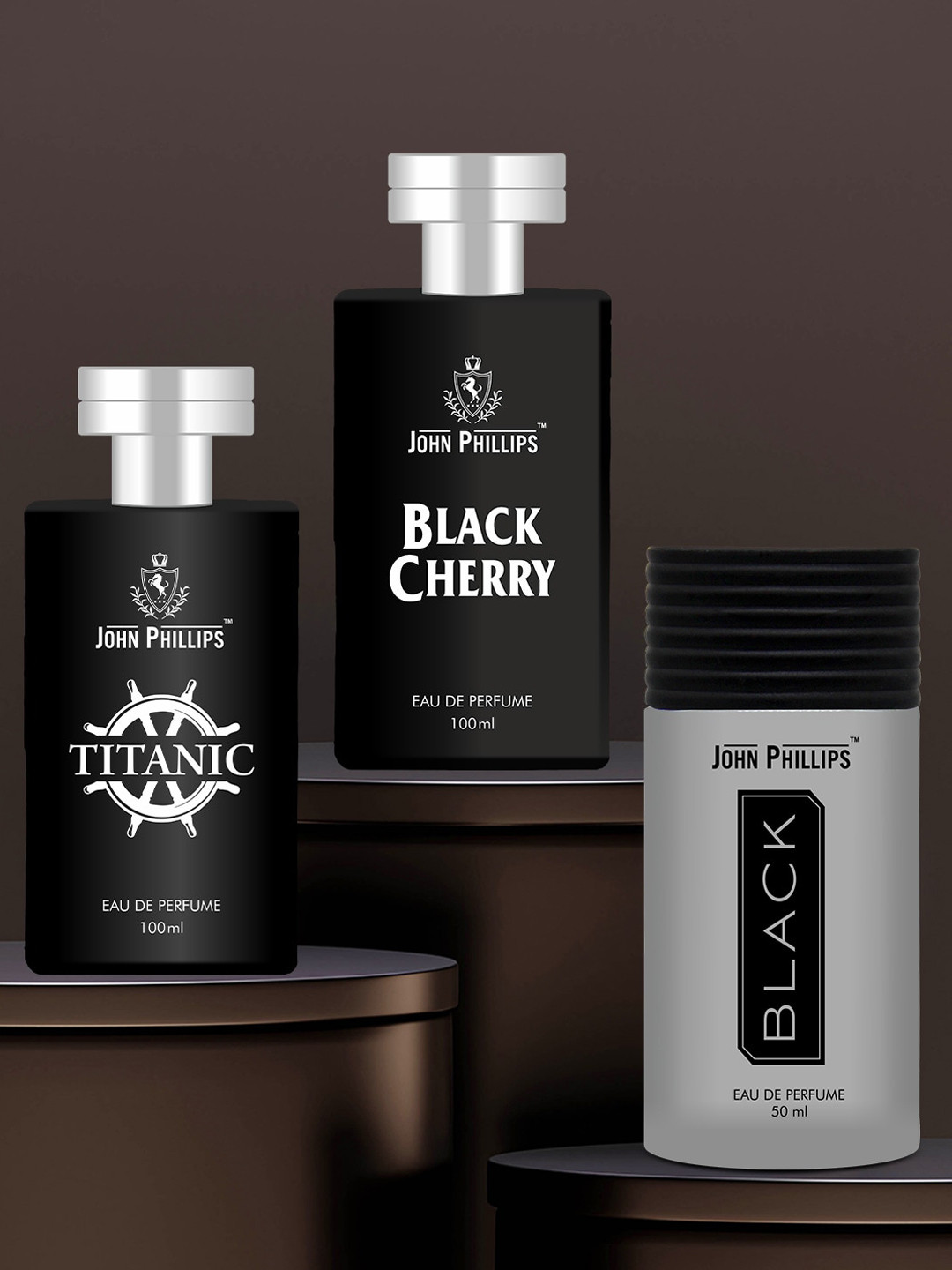 Buy JOHN PHILLIPS Luxury Set Of 3 Titanic 100ml Black Cherry EDP 100ml ...