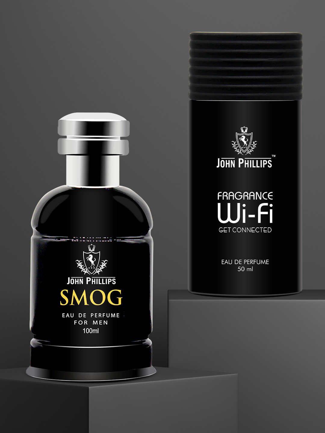 Buy JOHN PHILLIPS Men Set Of 2 Luxury Eau De Perfumes Smog 100ml Wi Fi ...