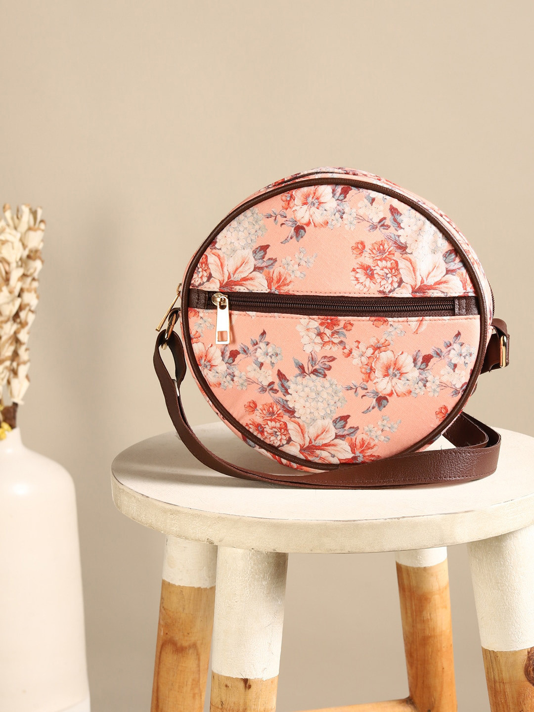 Buy DEEBACO Floral Printed Structured Sling Bag - Handbags for Women ...