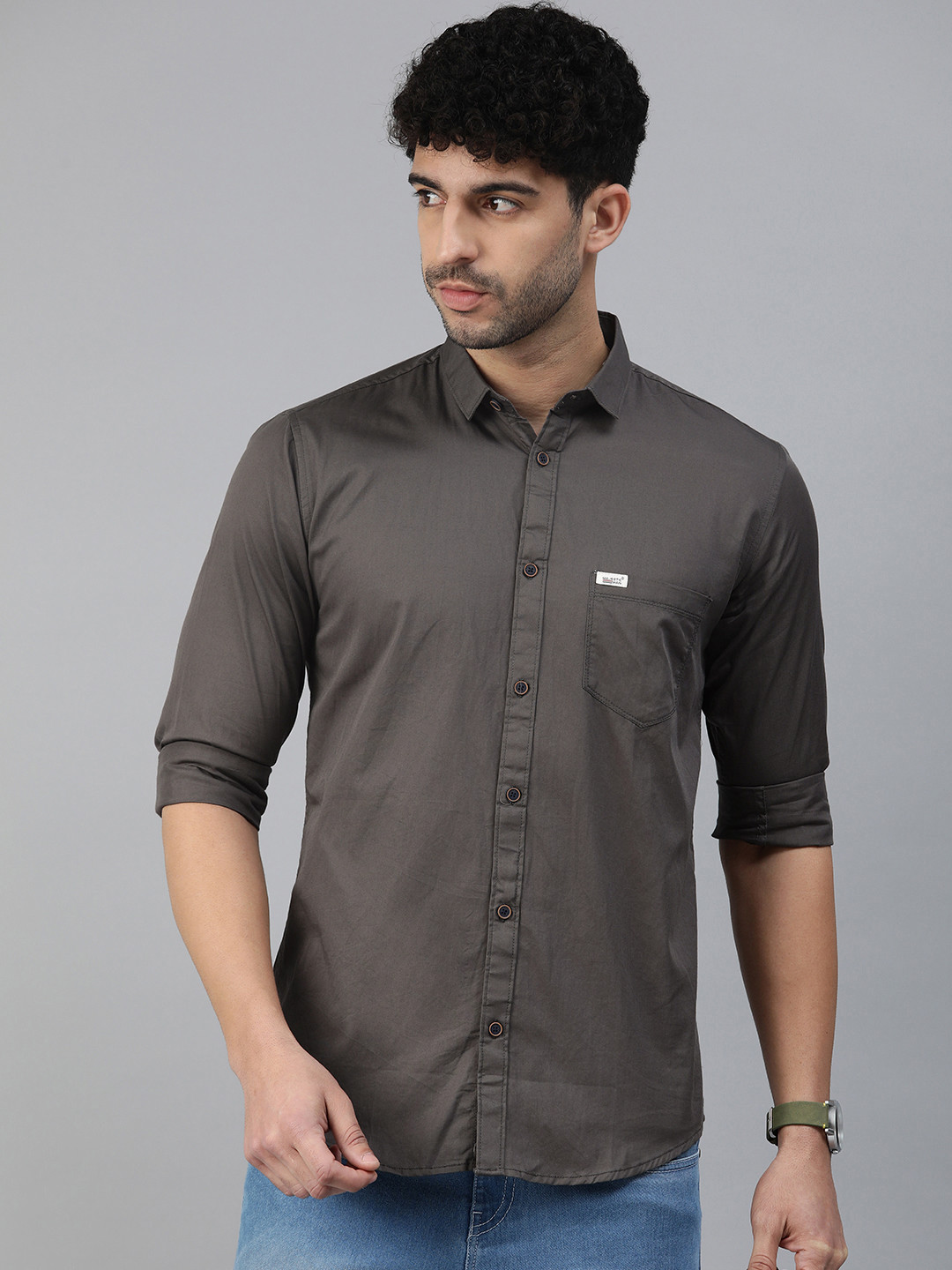Buy Majestic Man Men Classic Slim Fit Pure Cotton Casual Shirt - Shirts ...