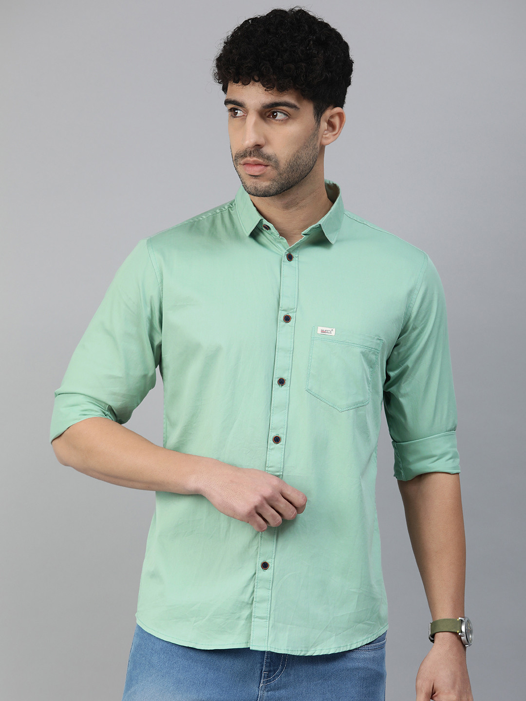 Buy Majestic Man Men Classic Slim Fit Pure Cotton Casual Shirt - Shirts ...