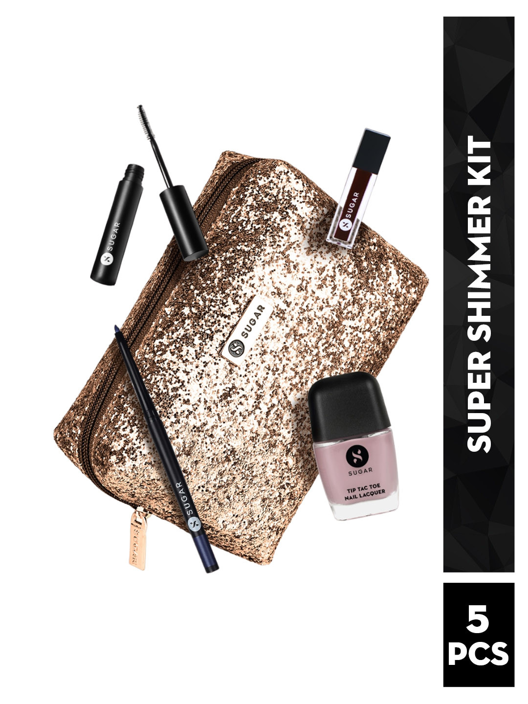 Buy SUGAR Super Shimmer Kit With Pouch - Makeup Gift Set for Unisex ...