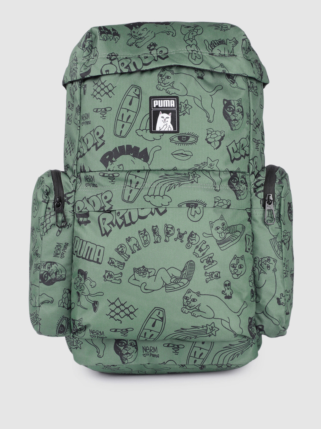 Buy Puma X RIPNDIP Men Graphic Printed Backpack - Backpacks for Men ...