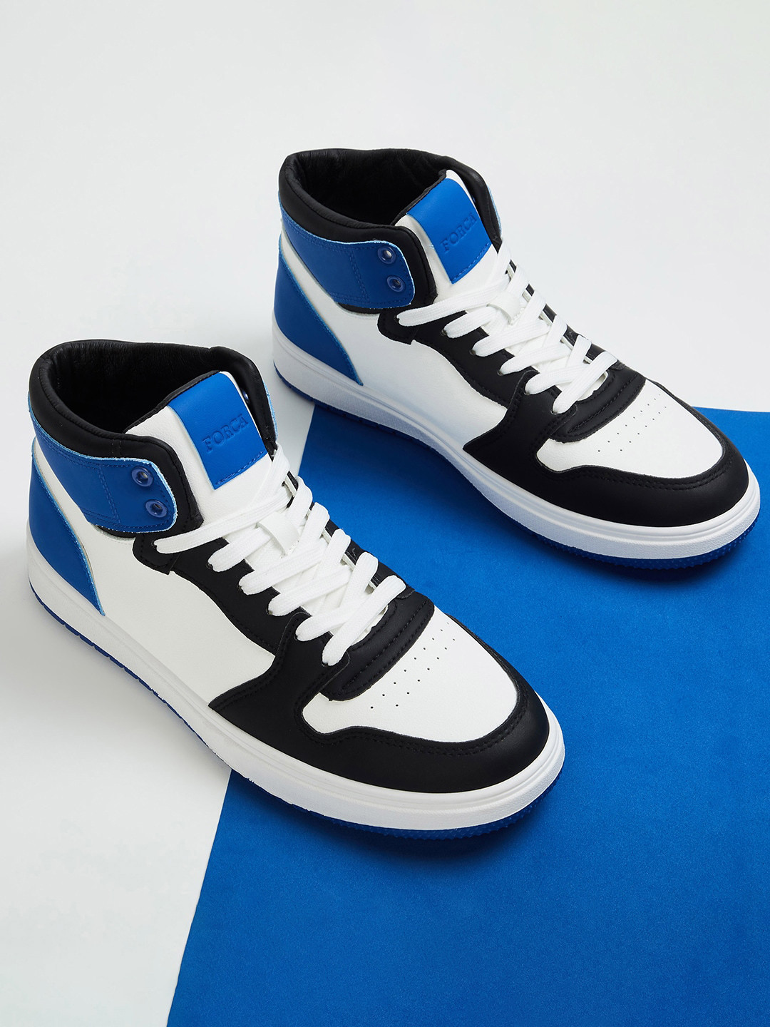 Buy Forca By Lifestyle Men Colourblocked Mid Top Sneakers - Casual ...