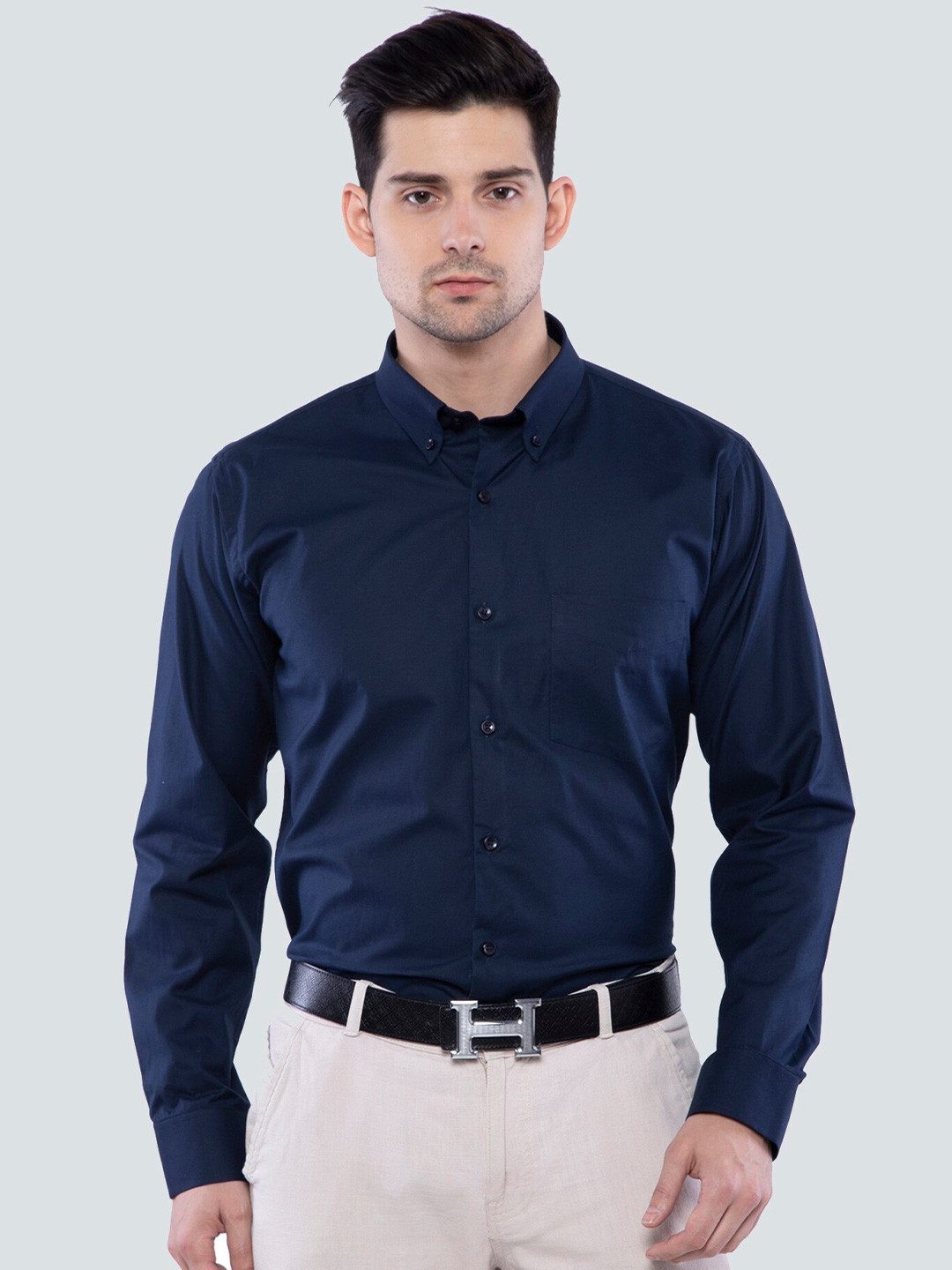 Buy ASCIIBLUES Button Down Collar Formal Shirt - Shirts for Men ...
