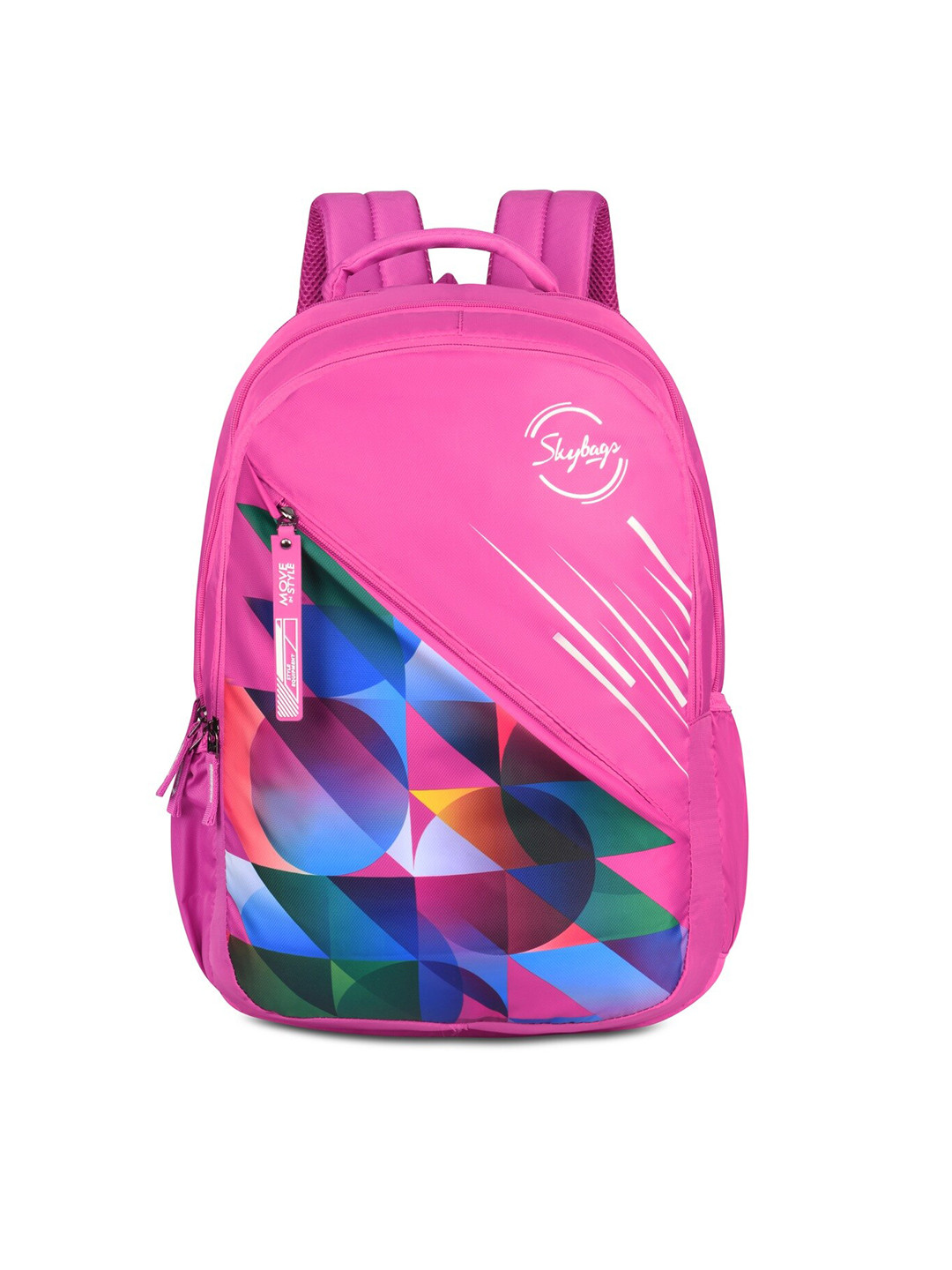 Buy Skybags Pink Unisex Graphic Printed Backpack - Backpacks for Unisex ...