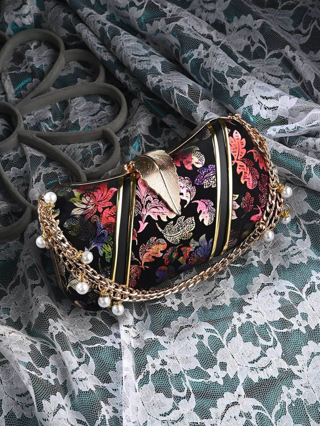 Buy Toobacraft Embellished Wrist Loop Box Clutch - Clutches for Women ...