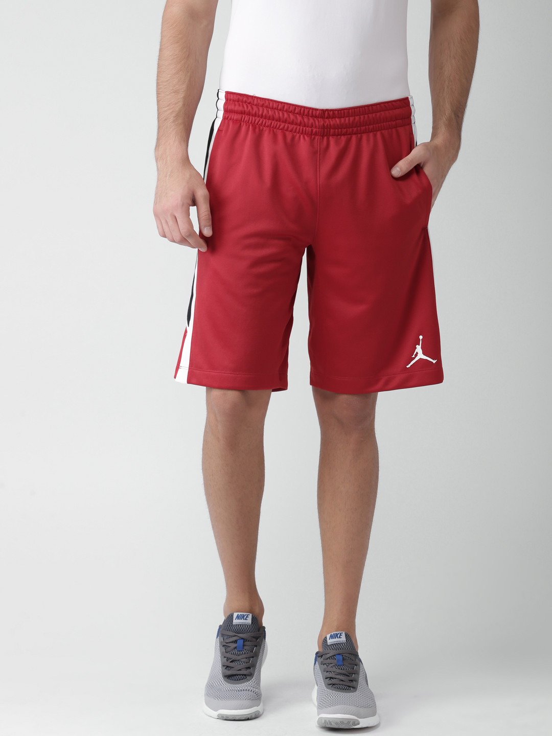 Buy Nike Men Red Jordan Flight Basketball Shorts - Shorts for Men ...