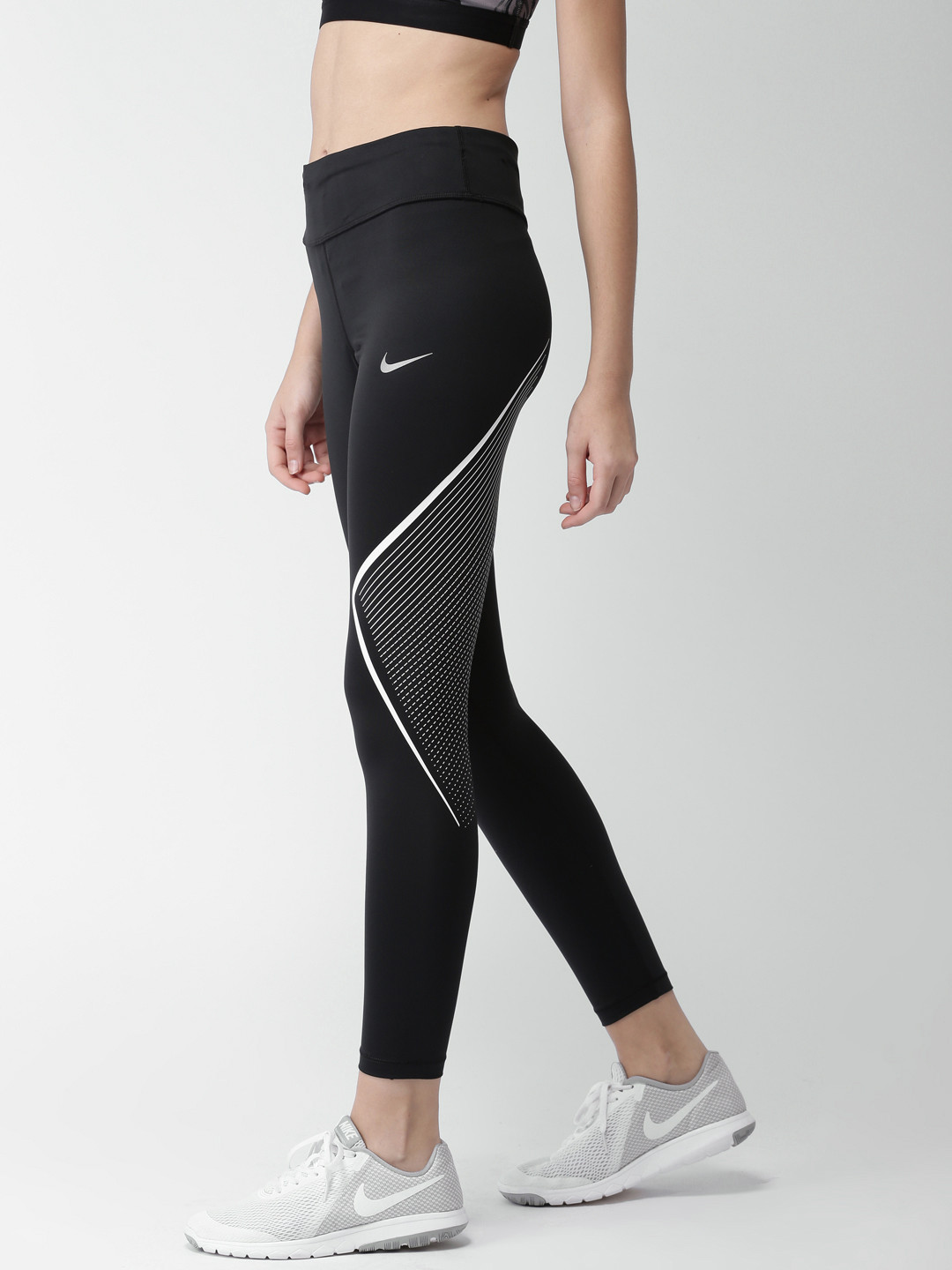 Buy Nike Women Black AS W NK PWR TGHT FAST GX Running Tights - Tights ...