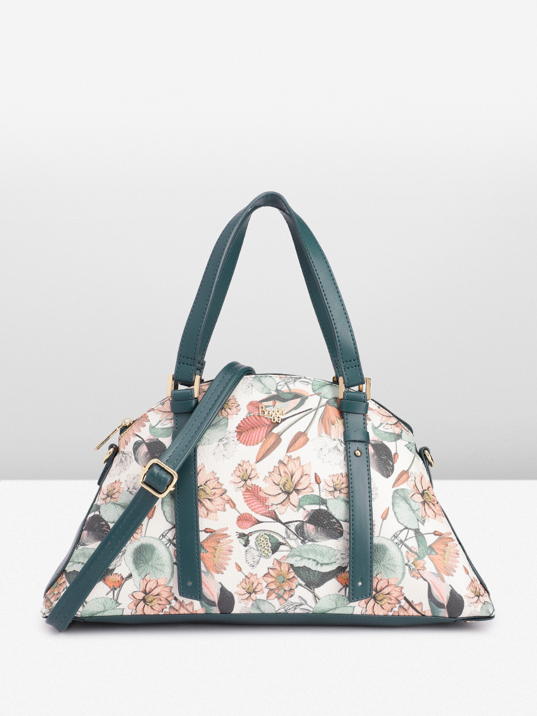 Buy Baggit Floral Printed Structured Handheld Bag - Handbags for Women ...
