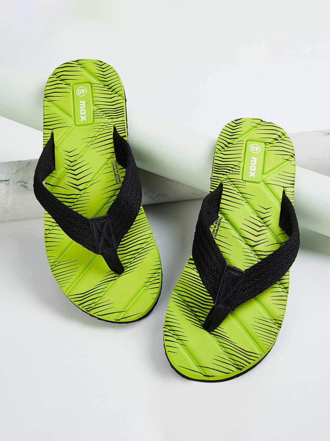 Buy Max Men Printed Thong Flip Flops - Flip Flops for Men 24384362 | Myntra