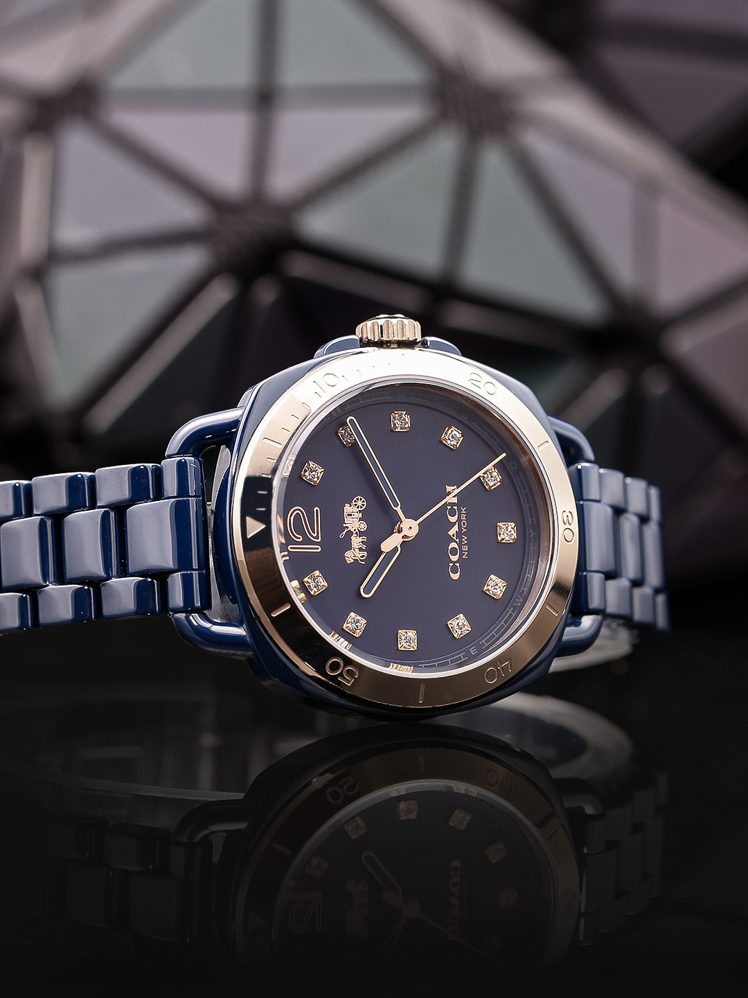 Buy Coach Women Navy Blue Analogue Watch CO14502753 - Watches for Women ...