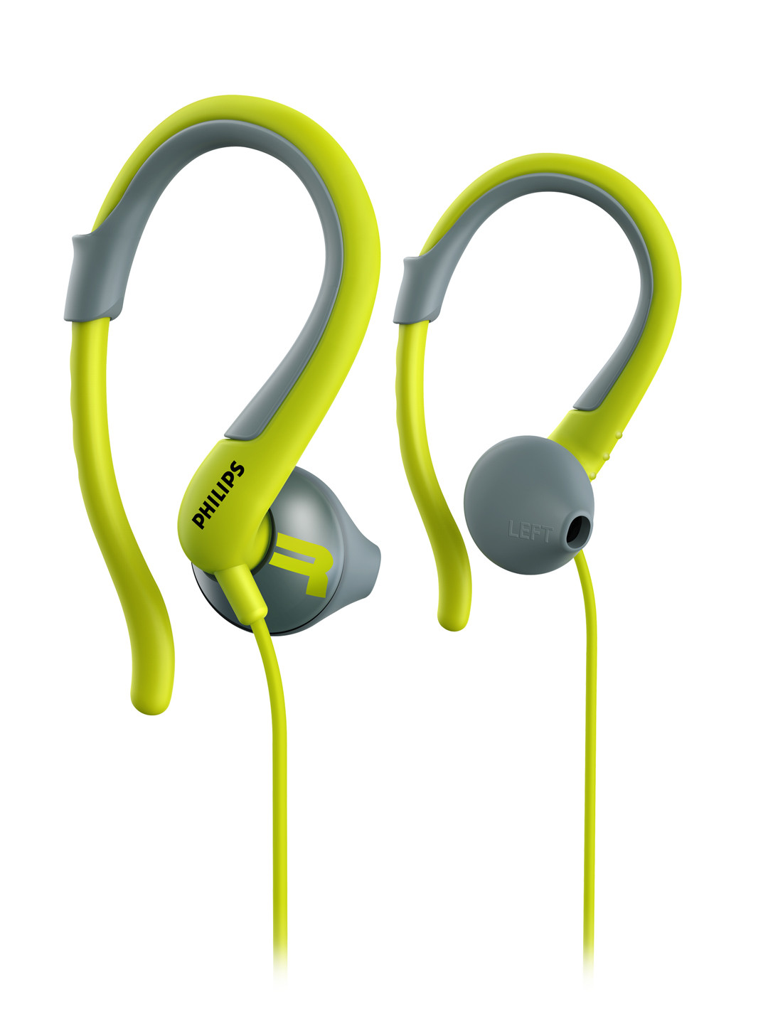 Buy Philips Unisex Lime Green Sports Headphones With Mic SHQ1255TLF/00 ...