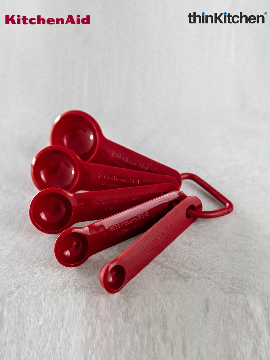 Buy KitchenAid Empire Red 4 Pieces Universal Measuring Spoon Set ...