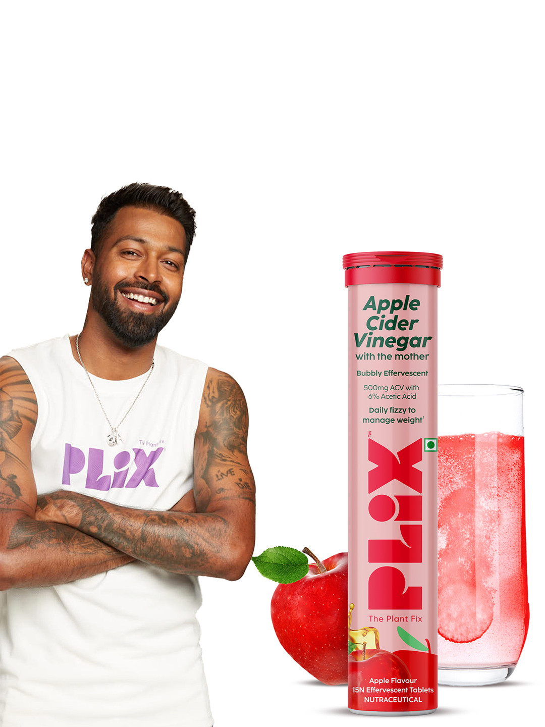 Buy PLIX THE PLANT FIX Apple Cider Vinegar Bubbly Effervescent Tablets ...