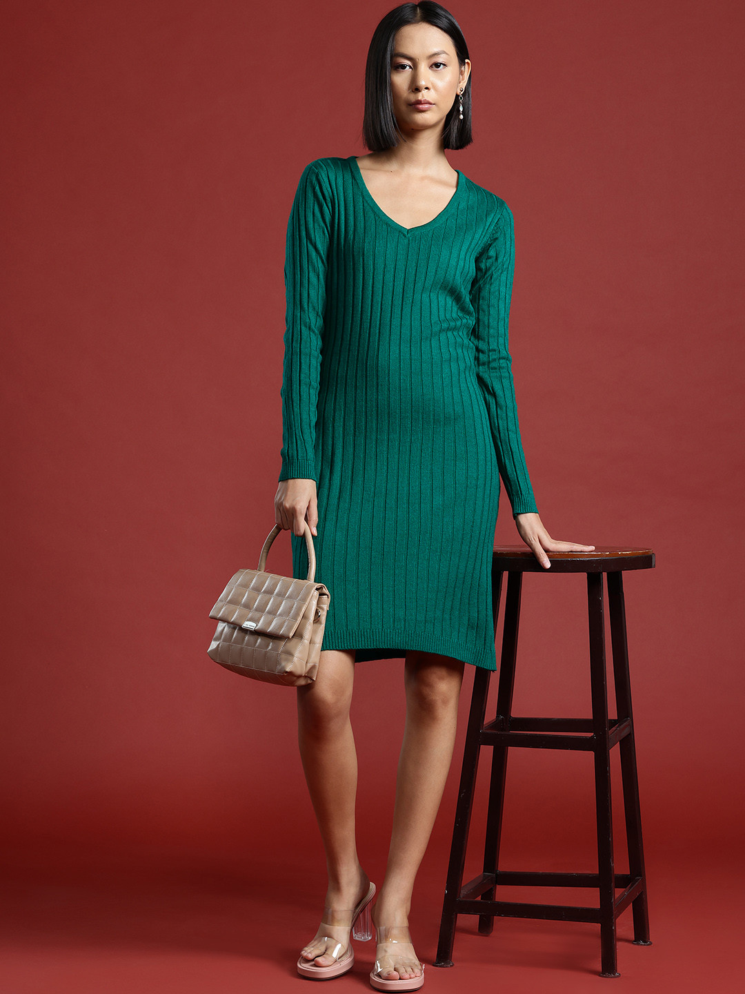 Buy All About You Ribbed Acrylic Dress - Dresses for Women 24394206 ...