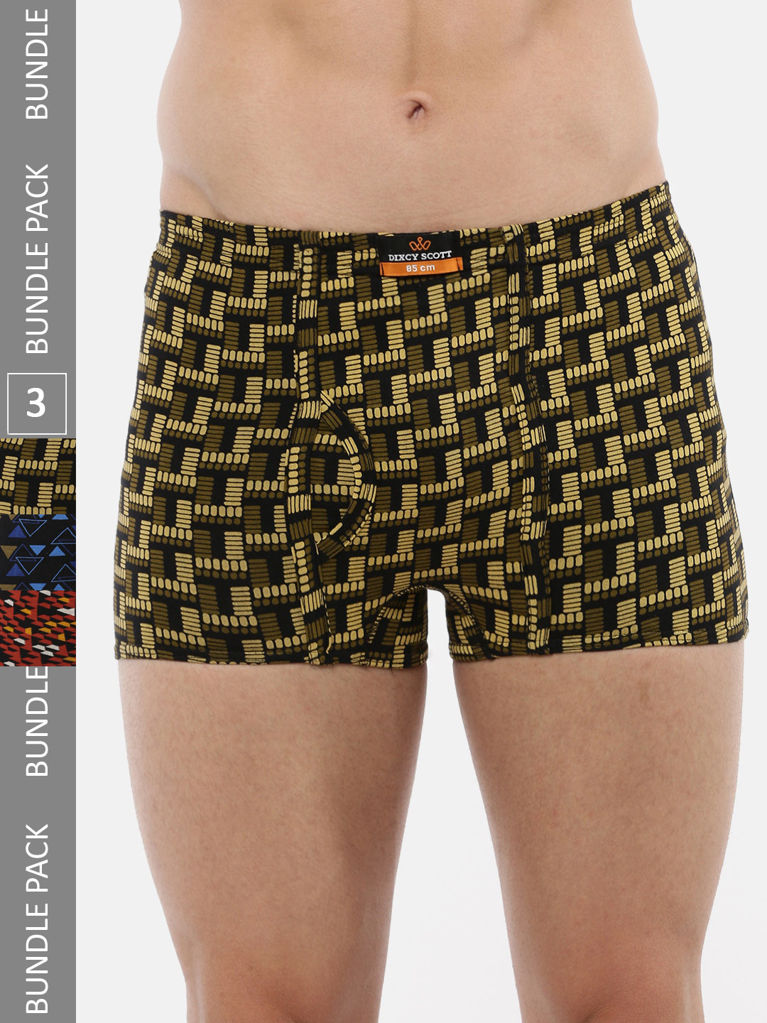 Buy DIXCY SCOTT Pack Of 3 Assorted Pure Cotton Trunks CRAZY TRUNK ...