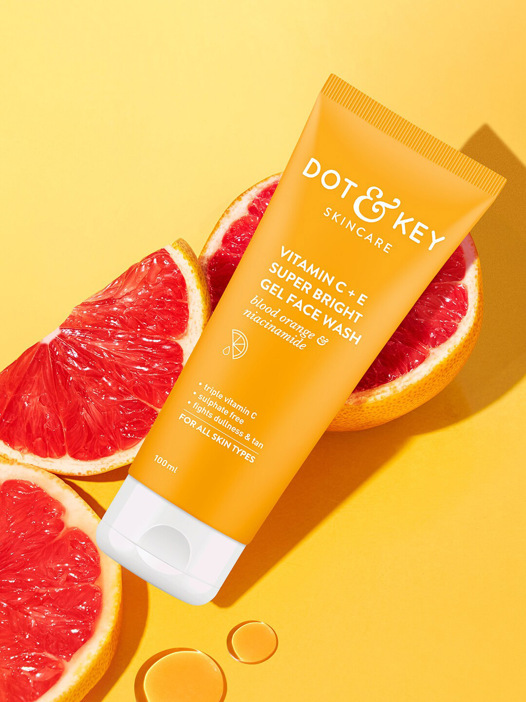 Buy DOT & KEY Vitamin C+E Super Bright Gel Facewash With Blood Orange ...