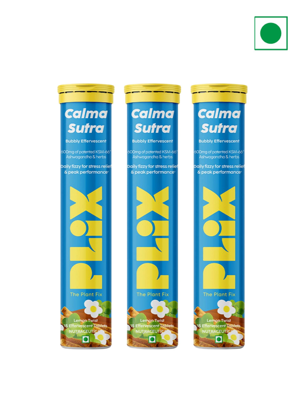Buy PLIX THE PLANT FIX Set Of 3 Calma Sutra Lemon Twist Ashwagandha ...