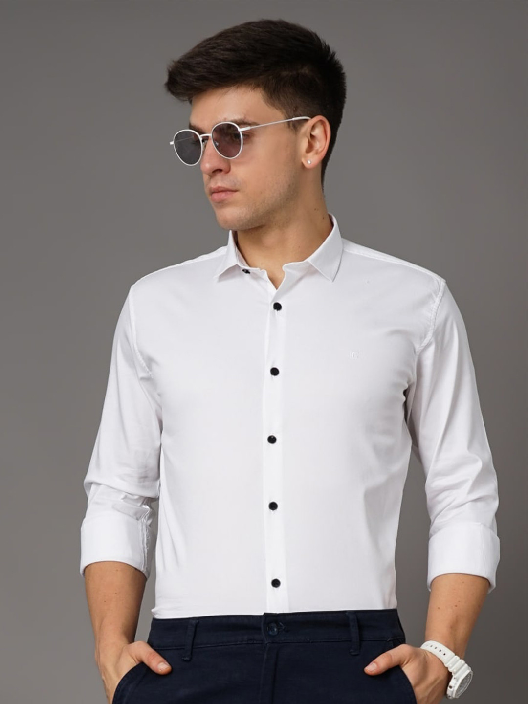 Buy PAUL STREET Standard Slim Fit Opaque Casual Shirt - Shirts for Men ...