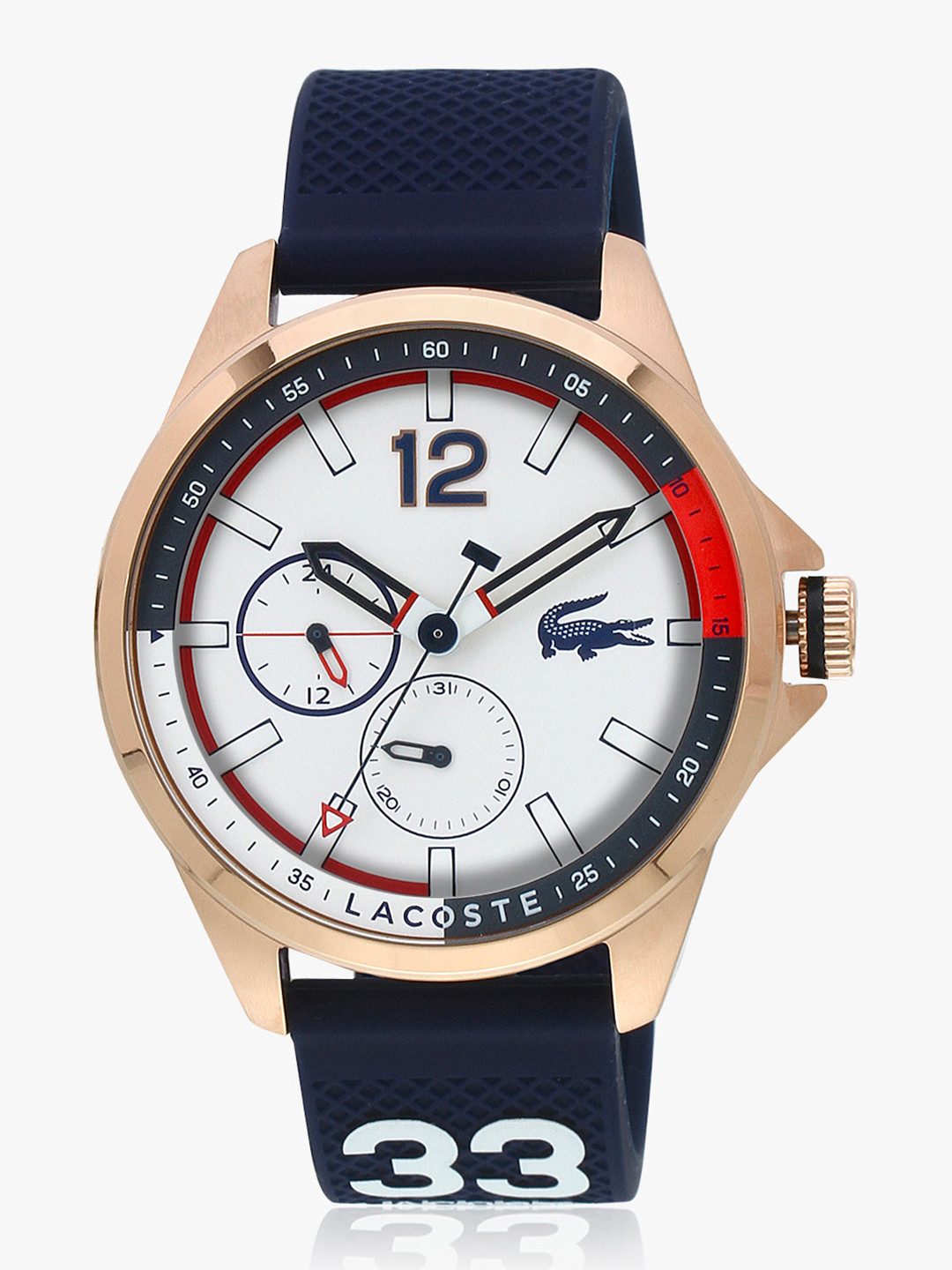 Buy Lacoste Men White Analogue Watch 2010902 - Watches for Men 2441008 ...