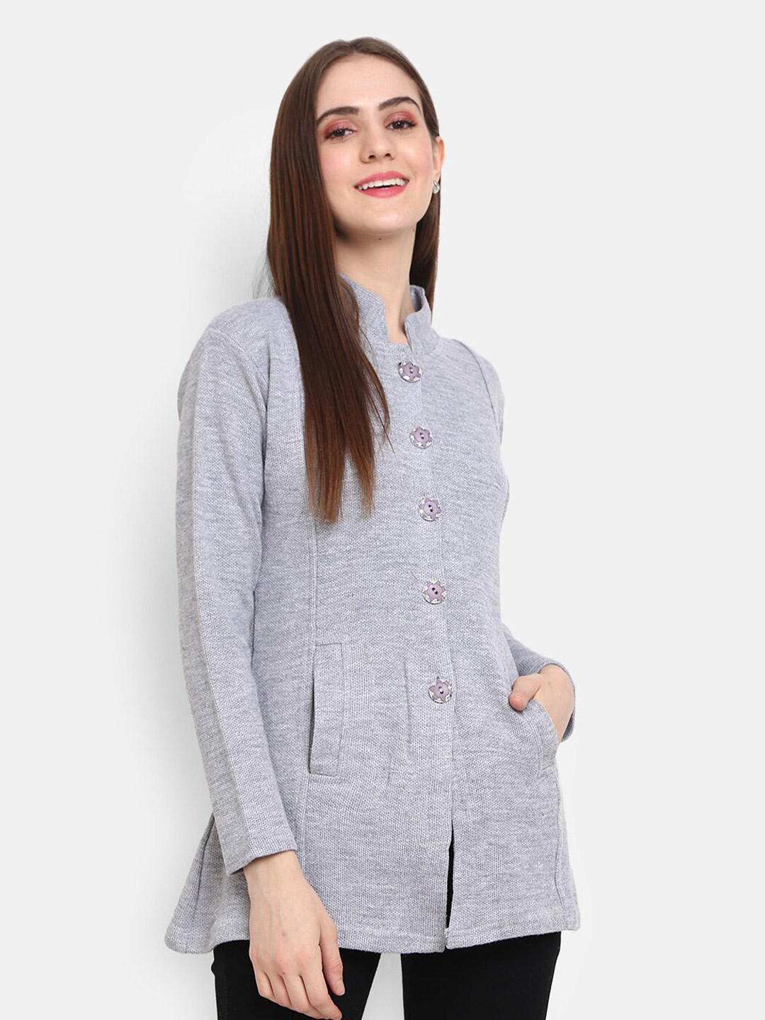 Buy V Mart Longline Acrylic Cardigan - Sweaters for Women 24412286 | Myntra