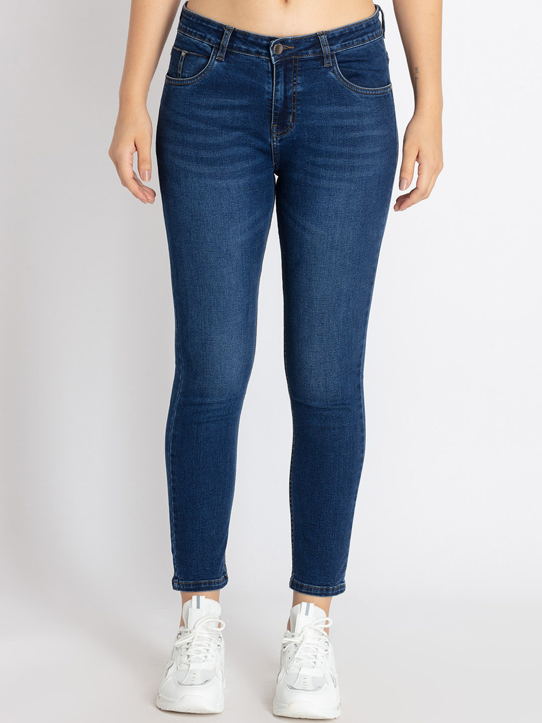 Buy Status Quo Women Skinny Fit Light Fade Jeans - Jeans for Women ...