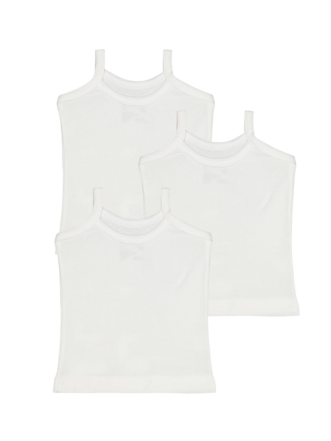 Buy Bodycare Girls Pack Of 3 Cotton Innerwear Vests - Innerwear Vests ...