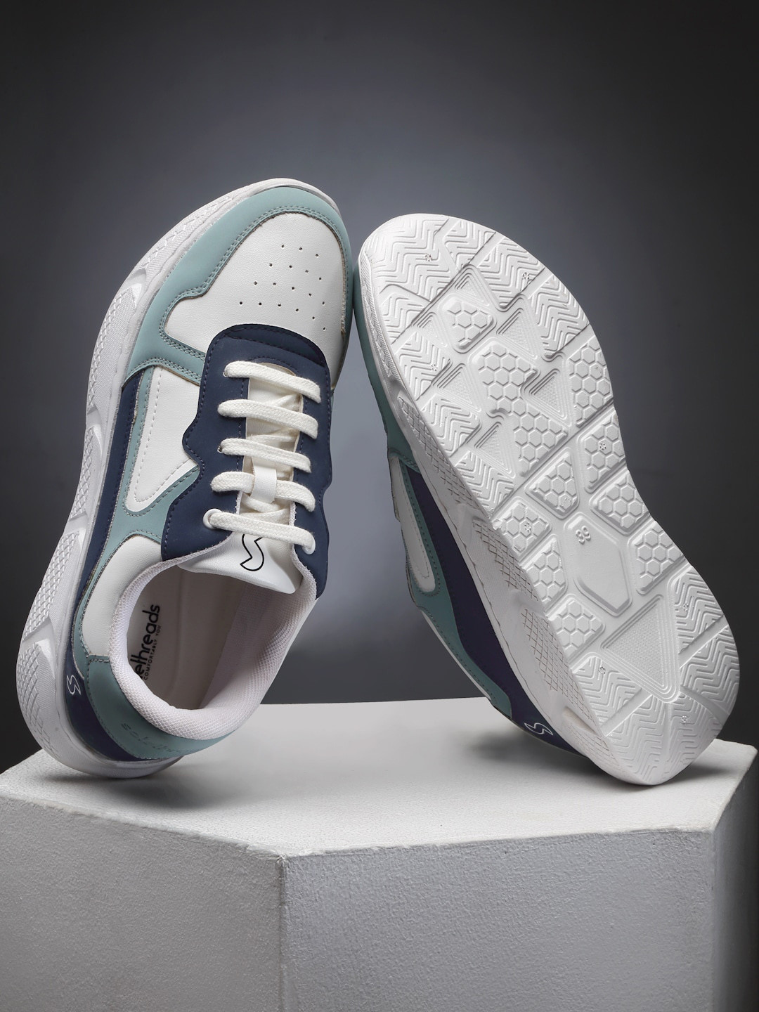 Buy SOLETHREADS REBEL Women CLIFF Colourblocked Chunky Sole Sneakers ...