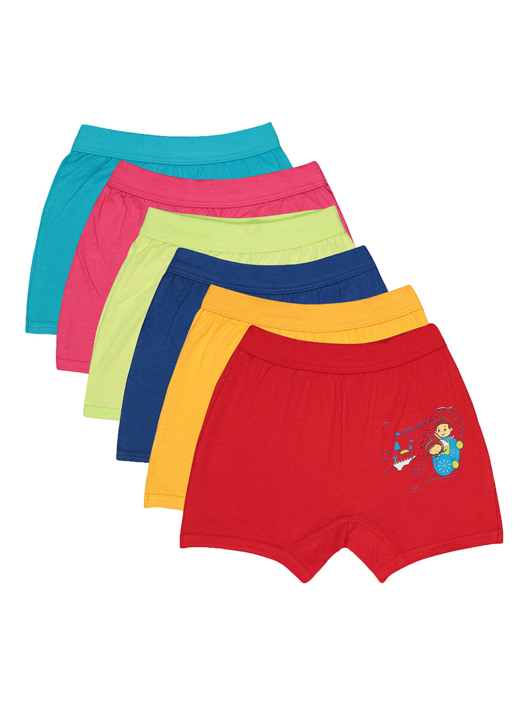 Buy Bodycare Kids Kids Pack Of 6 Assorted Cotton Boxer Style Briefs ...