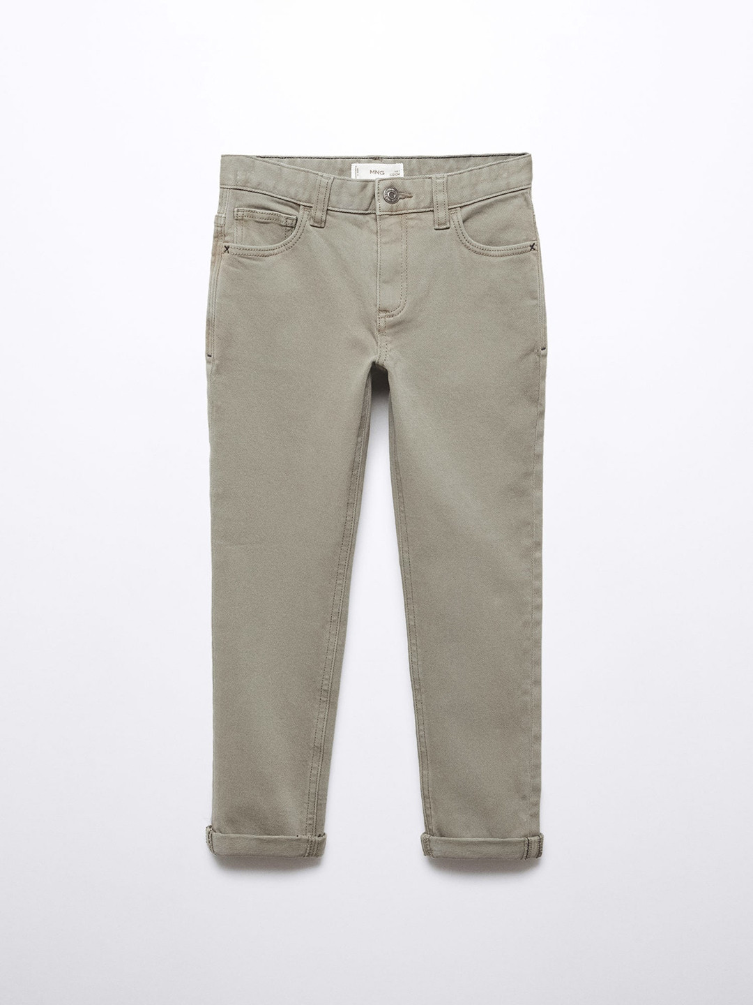 Buy Mango Kids Boys Mid Rise Regular Fit Stretchable Jeans - Jeans for ...