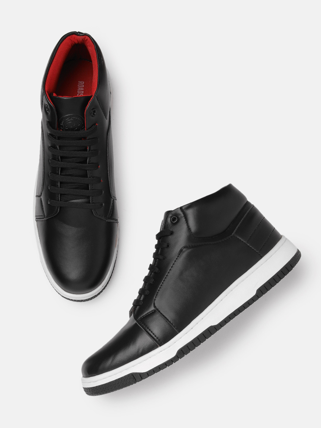 Buy Roadster Men Round Toe Mid Top Sneakers - Casual Shoes for Men ...