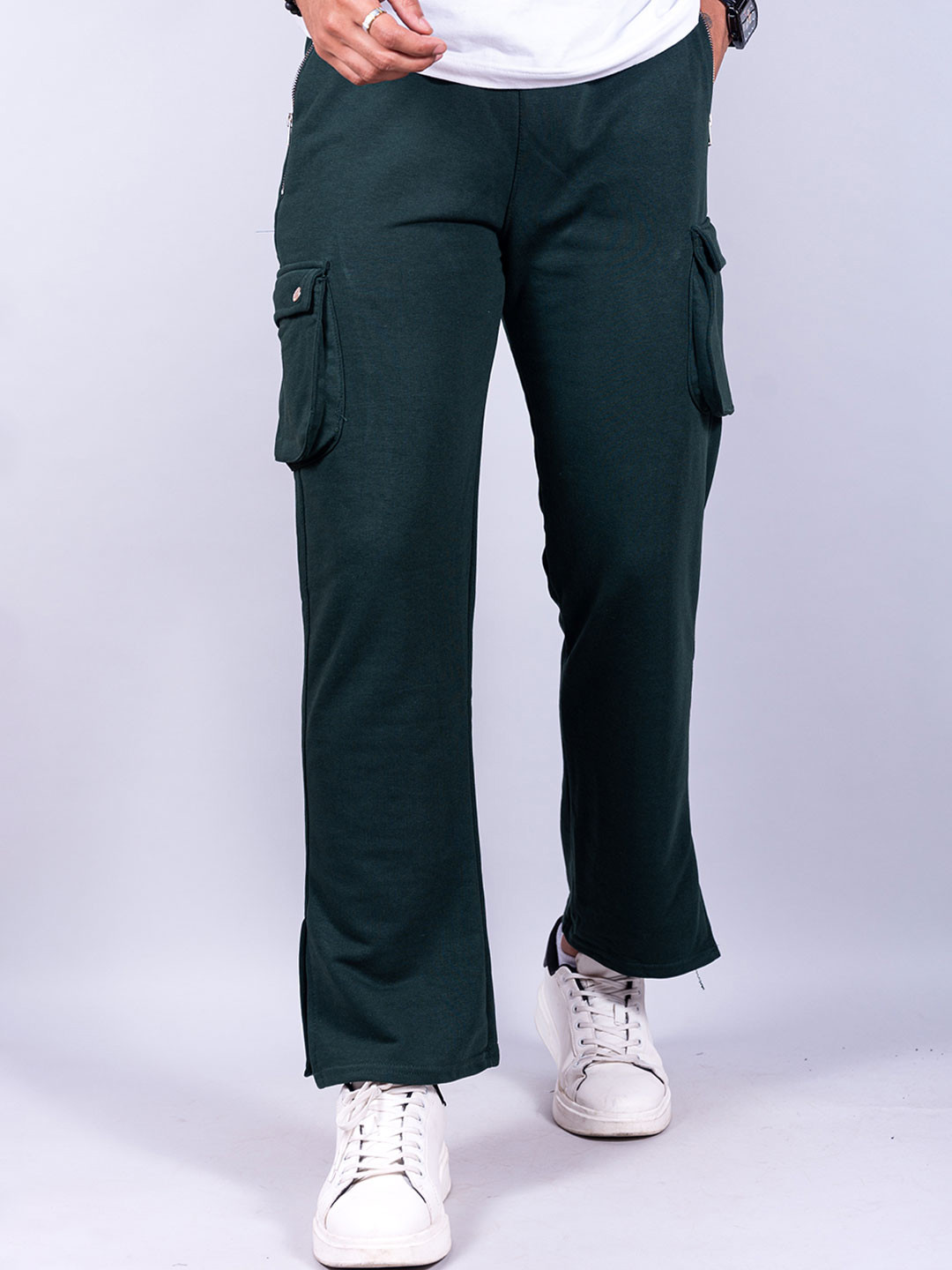 Buy Tistabene Men Cotton Boot Cut Straight Cargo Track Pants - Track ...