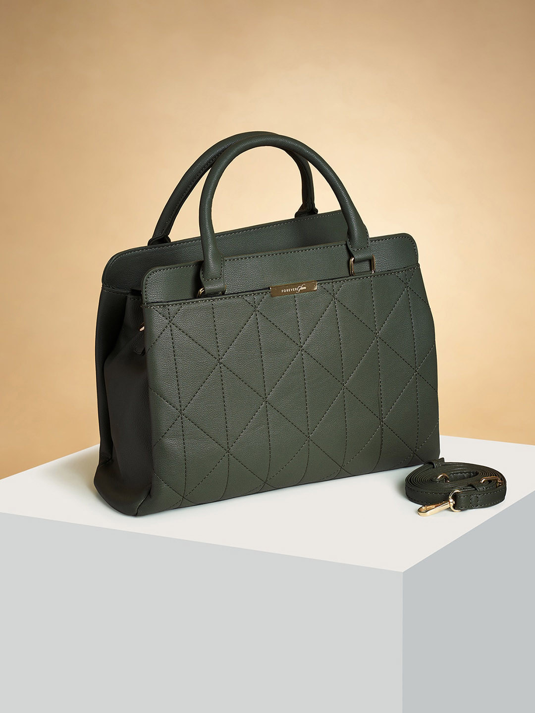 Buy Forever Glam By Pantaloons PU Structured Handheld Bag - Handbags ...