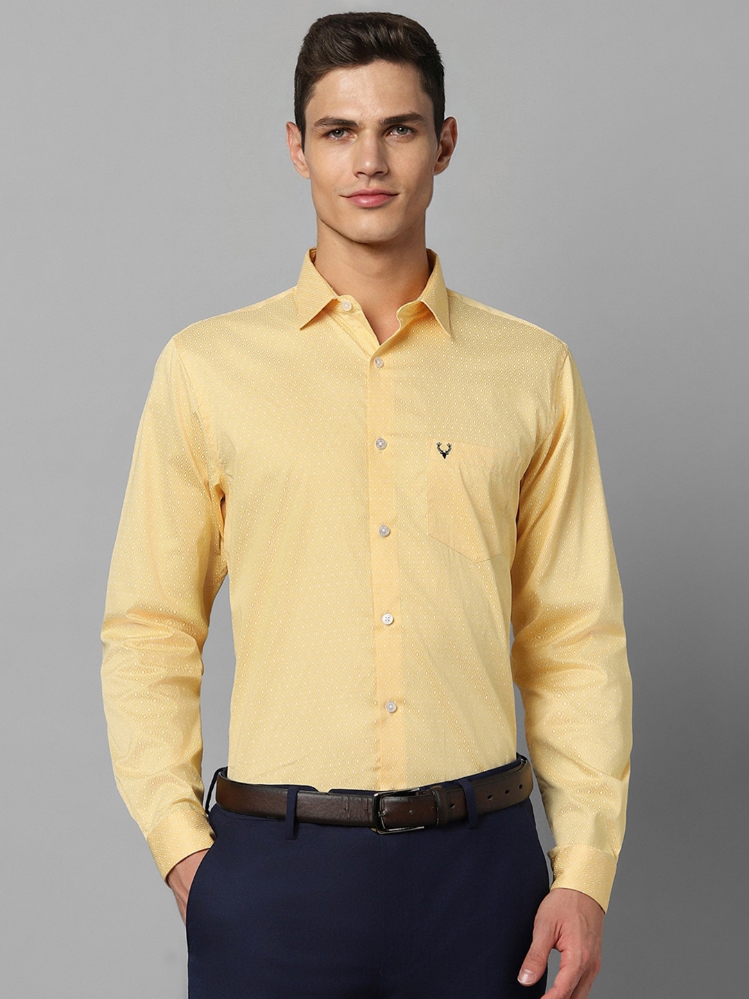 Buy Allen Solly Ethnic Motifs Printed Pure Cotton Formal Shirt Shirts