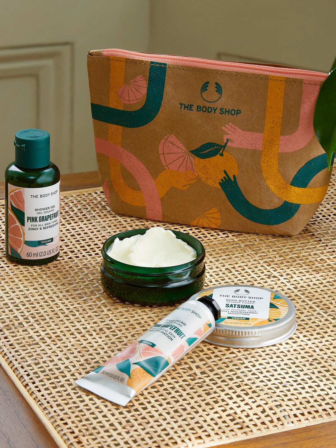 Buy THE BODY SHOP Set Of Pink Grapefruit Shower Gel + Hand Cream + Satsuma Body Butter - Bath ...