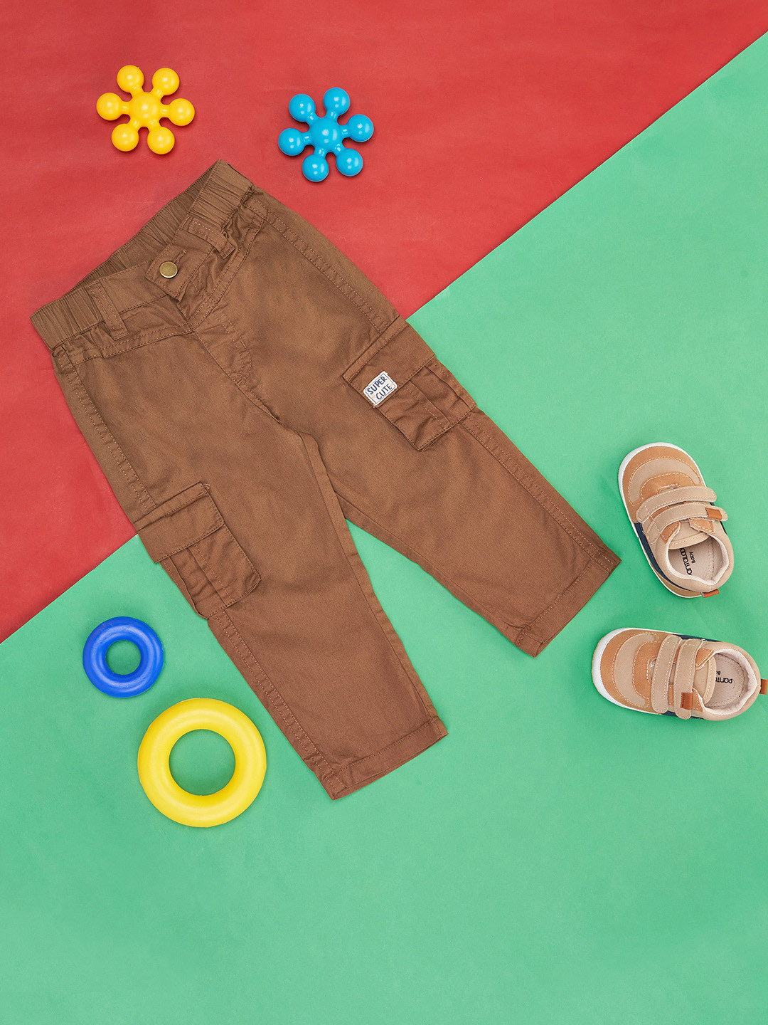 Buy Pantaloons Baby Boys Mid Rise Cotton Trousers - Trousers for Boys ...