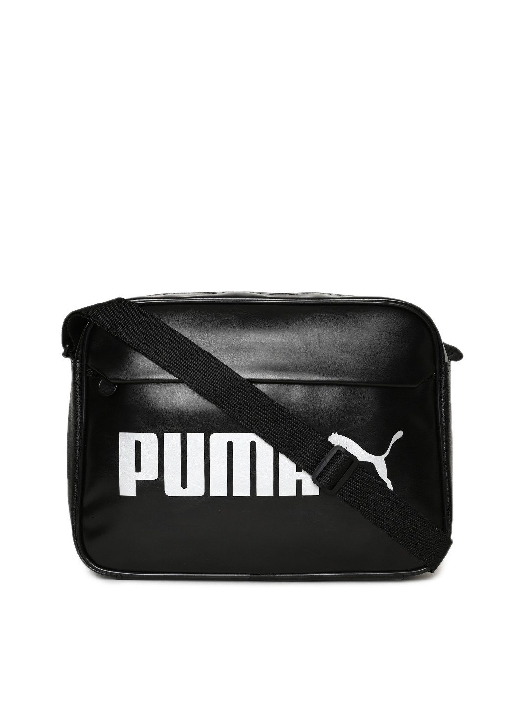 Buy Puma Unisex Black Printed Campus Reporter Messenger Bag - Messenger ...