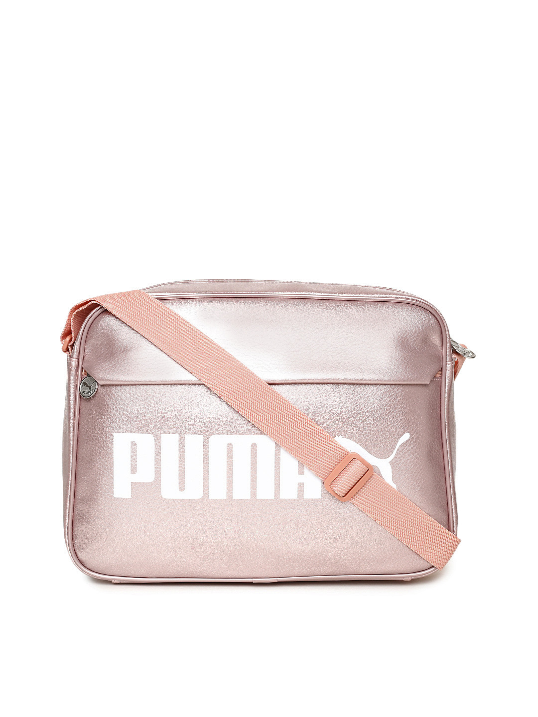 Buy Puma Unisex Pink Printed Campus Reporter Messenger Bag - Messenger ...