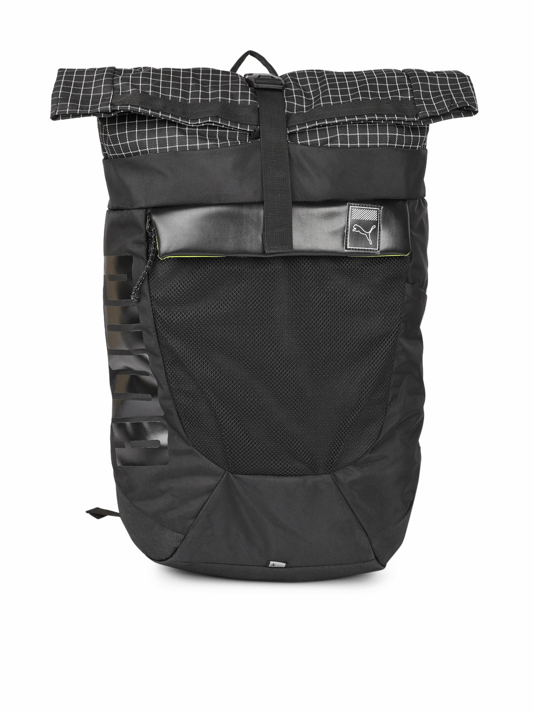 Buy Puma Unisex Black & White Urban Training Rolltop Backpack ...