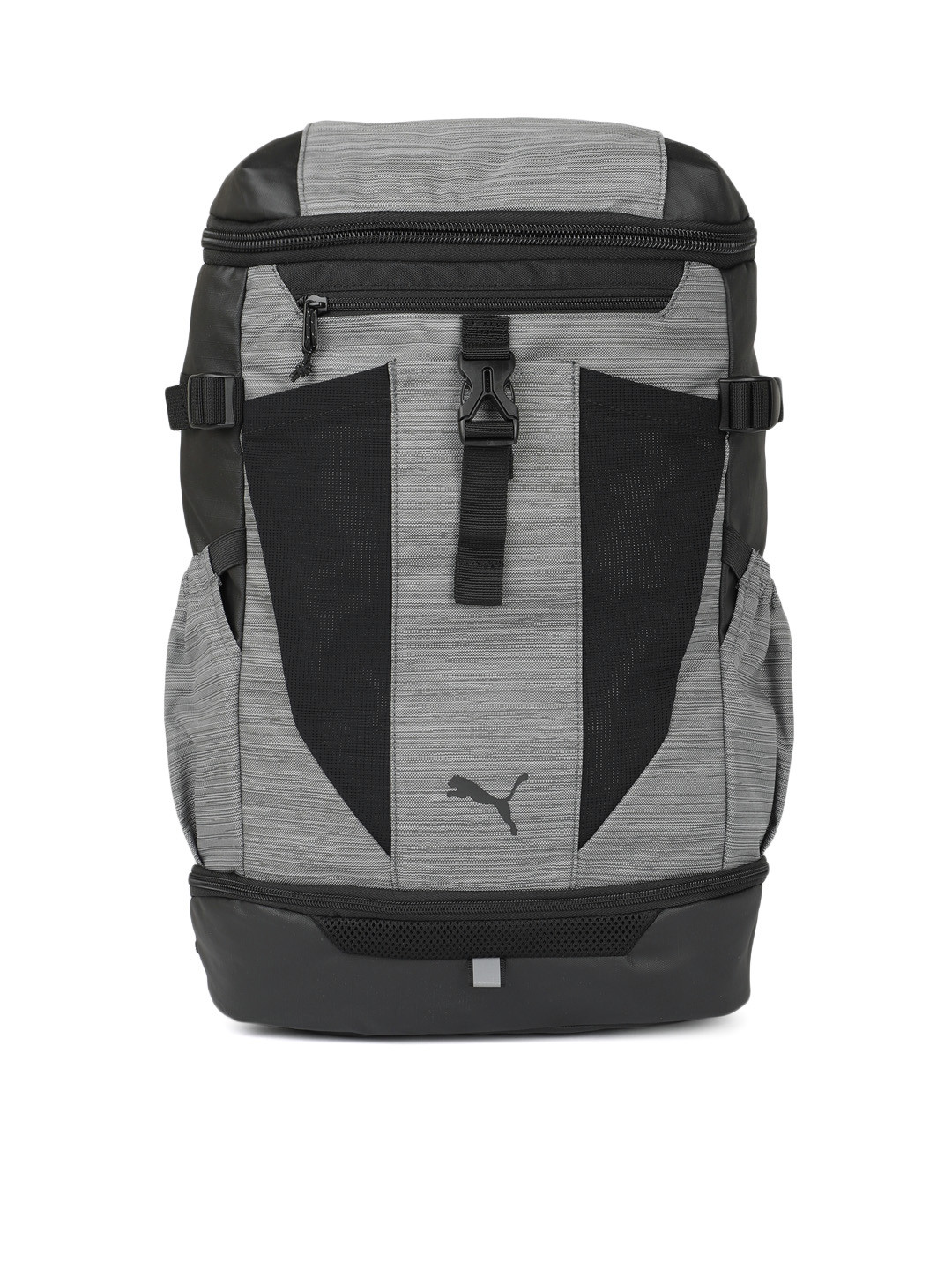 Buy Puma Unisex Grey & Black Colourblocked Energy Backpack - Backpacks ...