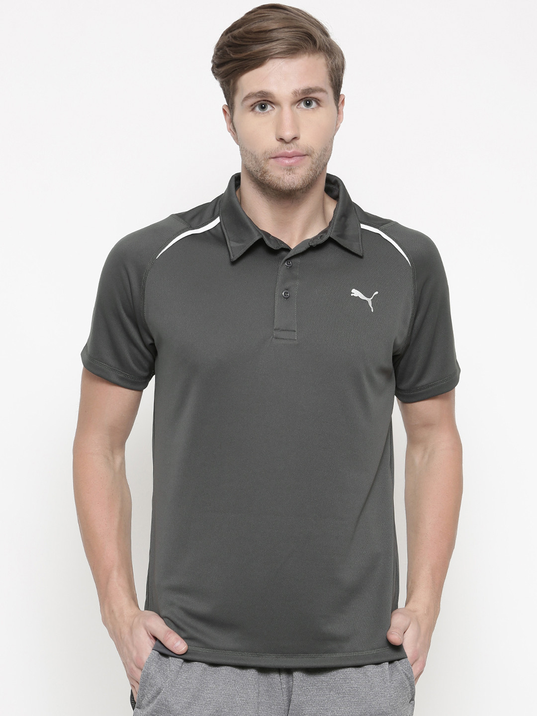 Buy Puma Grey India Essential Polo T Shirt - Tshirts for Men 2445834 ...